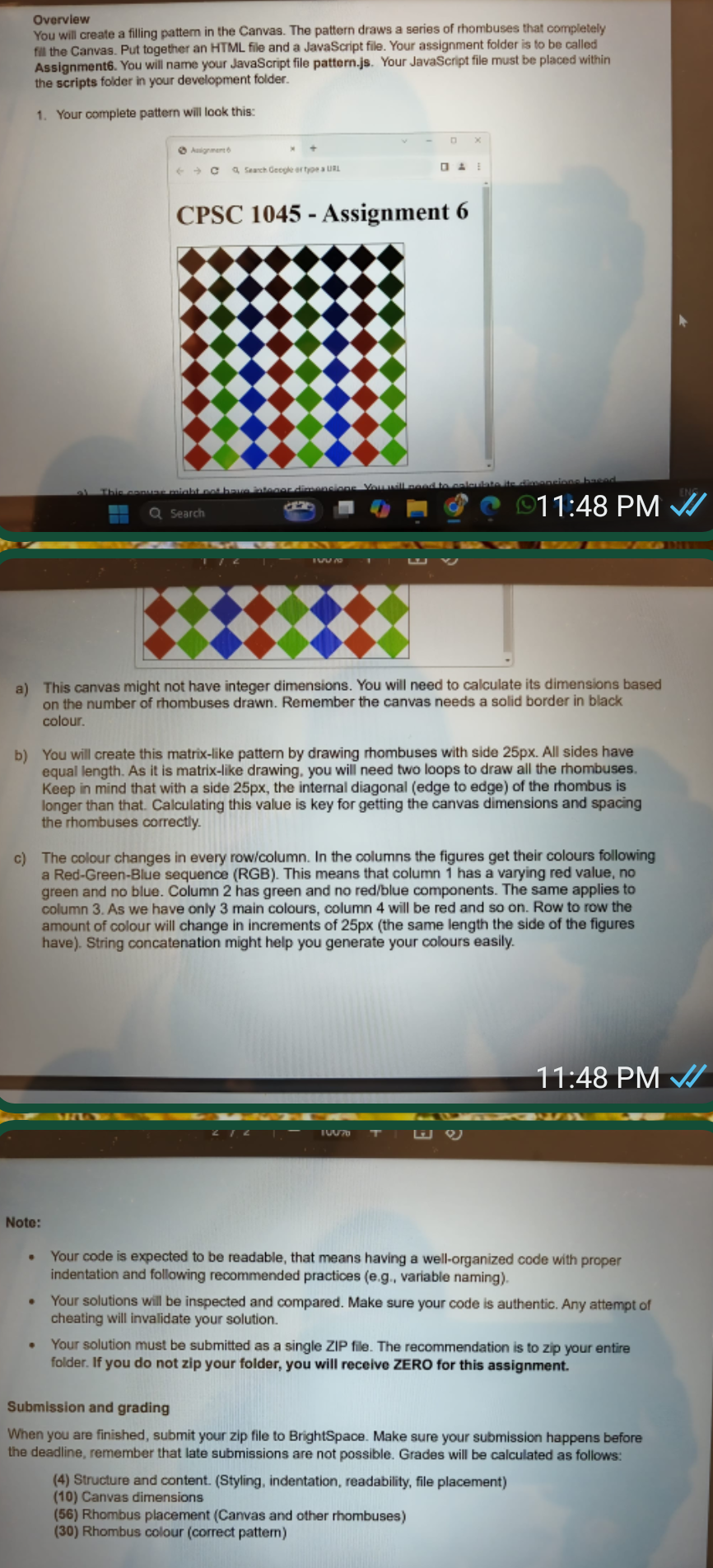 Solved OverviewYou will create a filling pattern in the | Chegg.com