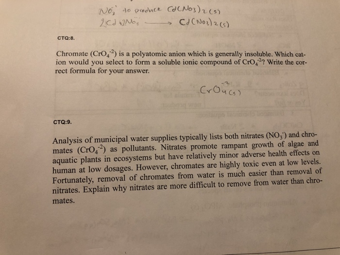 Solved No, to produce 262 +2No. C&CNO3)265) C&CNO3)2 (5) | Chegg.com