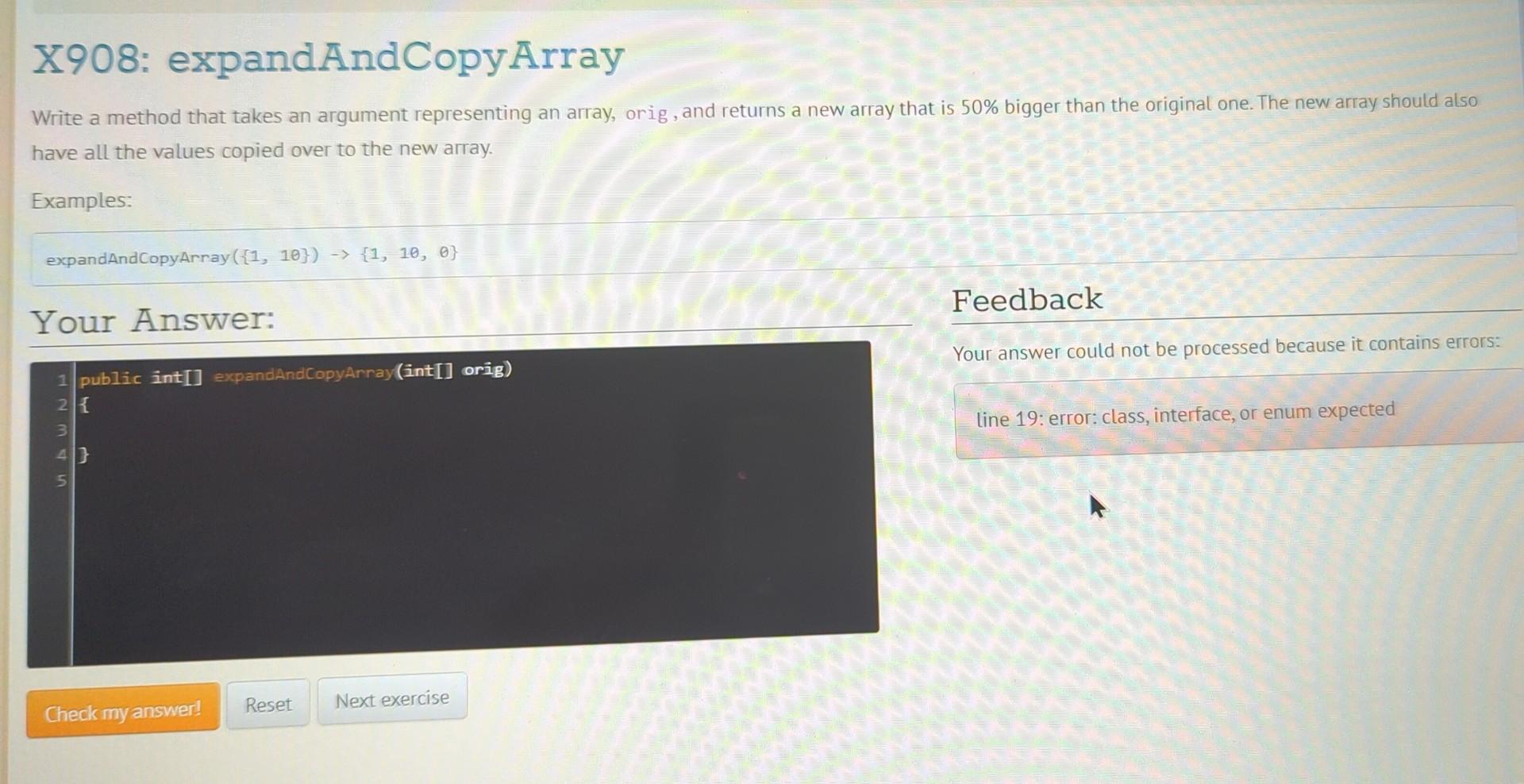 Solved Write a method that takes an argument representing an | Chegg.com