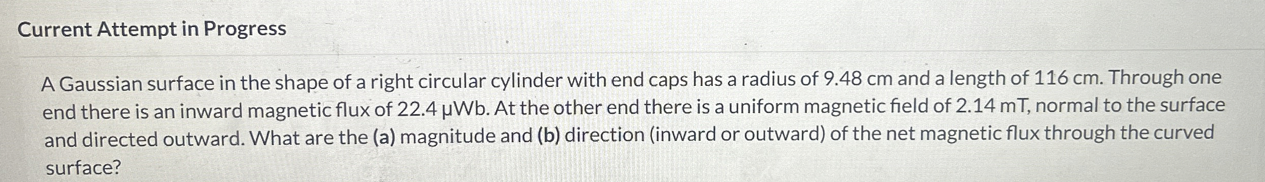 High Quality SOLUTION Current Attempt in ProgressA Gaussian surface in the | Chegg.com