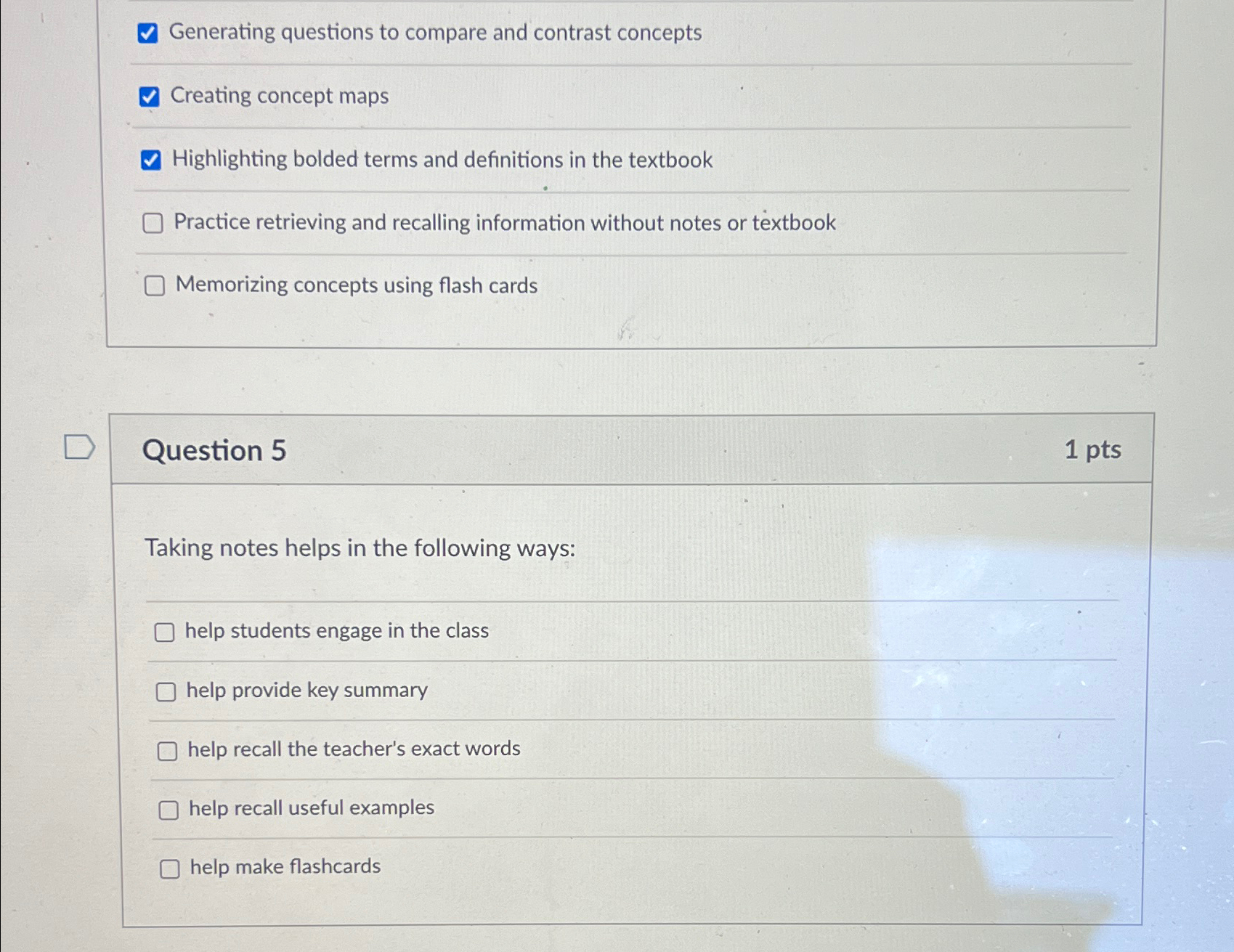 Solved Generating questions to compare and contrast | Chegg.com
