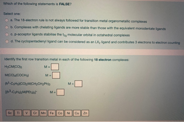 Solved Transmetallation is an important step in many | Chegg.com