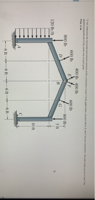 Solved *2-44. Determine the horizontal and vertical | Chegg.com Solved *2-44. Determine the horizontal and vertical | Chegg.com