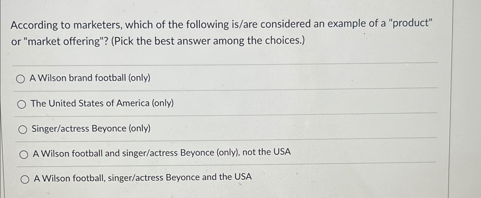 Solved According to marketers, which of the following is/are | Chegg.com