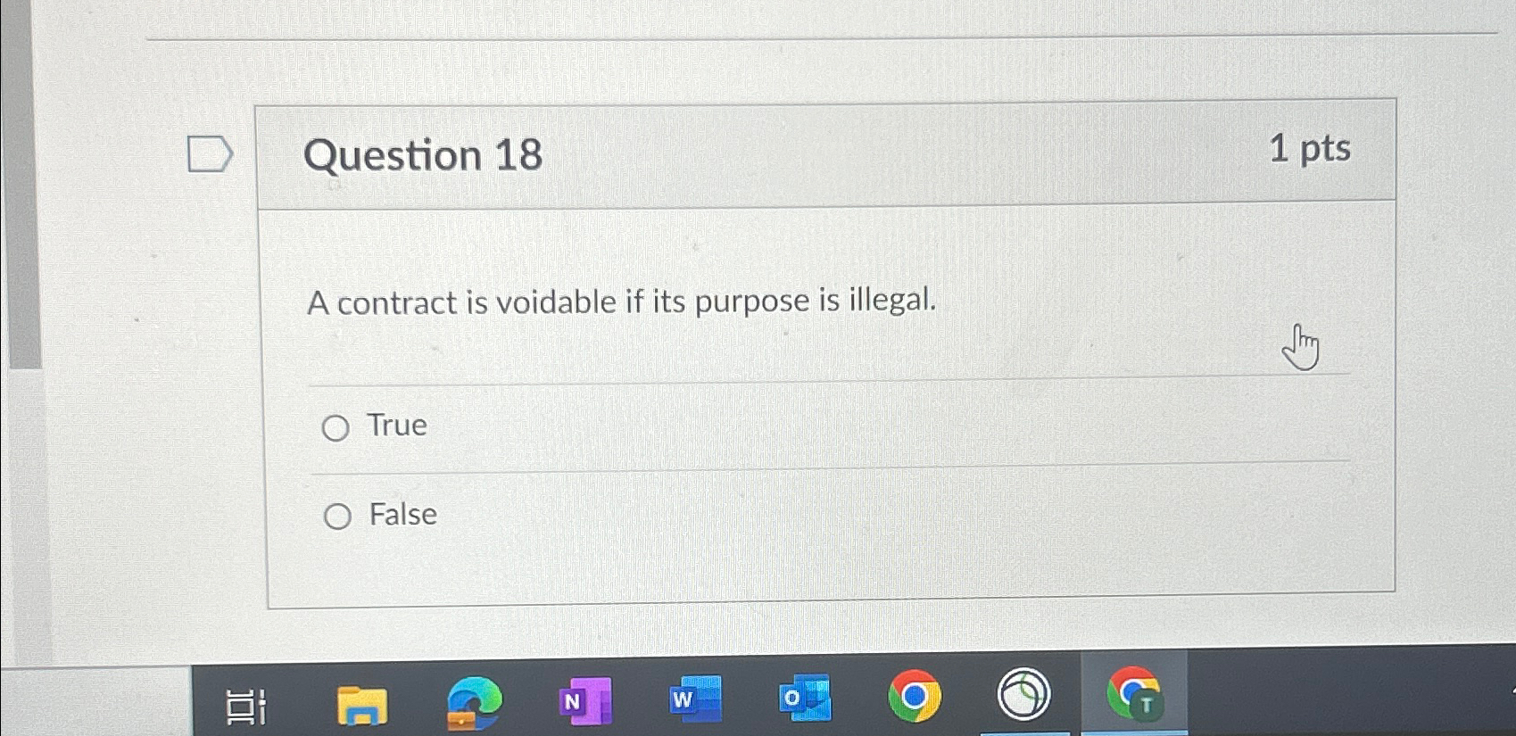 Solved Question 181ptsA contract is voidable if its purpose | Chegg.com