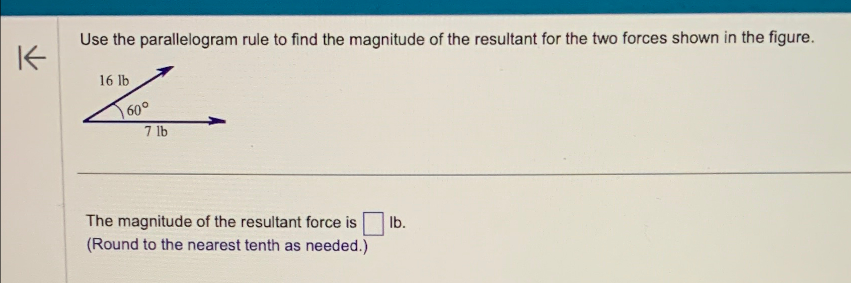 Solved Use the parallelogram rule to find the magnitude of | Chegg.com