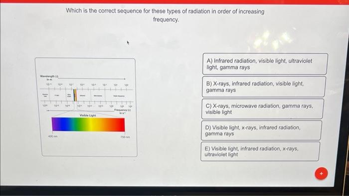 Solved what is the correct sequence for these types of | Chegg.com
