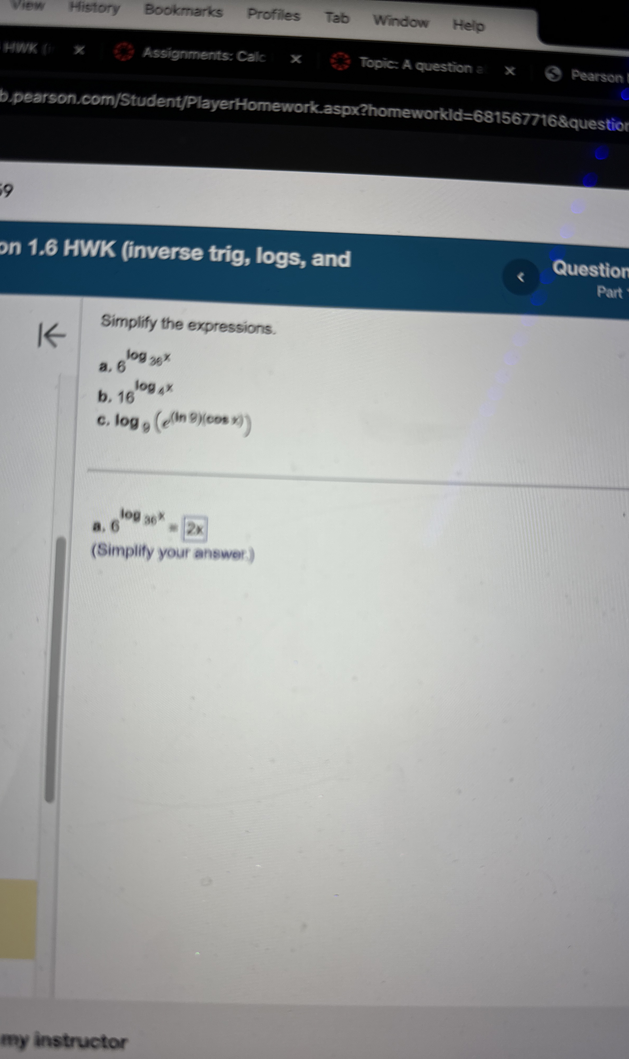 Solved Simplify the | Chegg.com