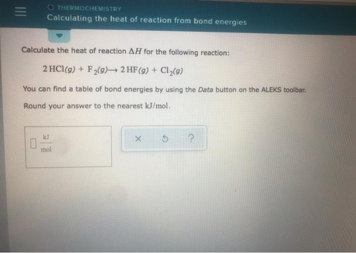 Solved OTHERMOCHEMISTRY Calculating the heat of reaction | Chegg.com
