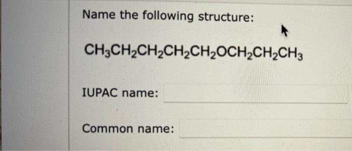 Solved Give two names for the following structure. List the | Chegg.com