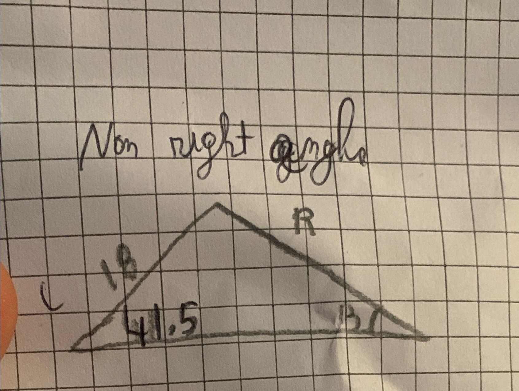 What is side R and angle B | Chegg.com