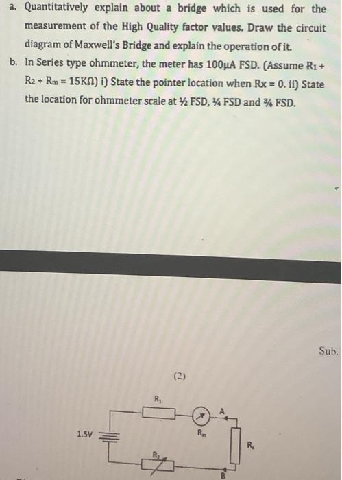 Solved a. Quantitatively explain about a bridge which is | Chegg.com