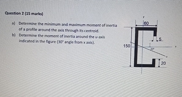 Solved Question 2 ( 15 ﻿marks)a) ﻿Determine the minimum and | Chegg.com