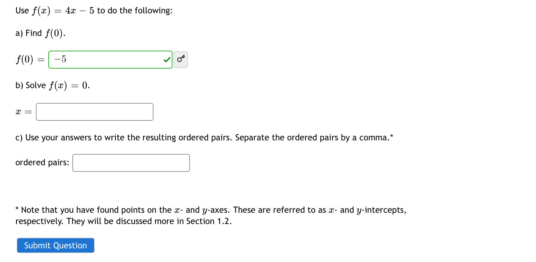 Solved Use f(x)=4x-5 ﻿to do the following:a) ﻿Find | Chegg.com