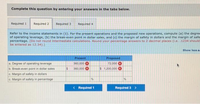 Problem 5-29 (Algo) Changes in Cost Structure; | Chegg.com