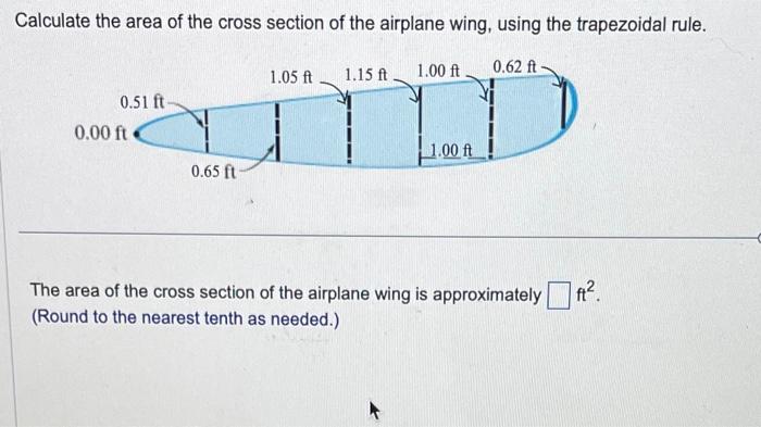 Solved Calculate the area of the cross section of the | Chegg.com