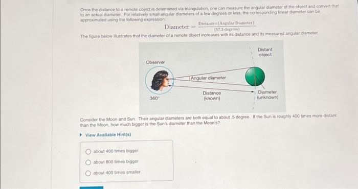 Solved Once the distance to a remote object is determined | Chegg.com