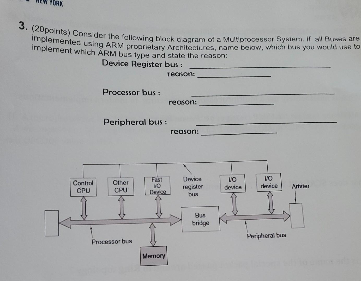 Solved 3. (20points) Consider the following block diagram of | Chegg.com