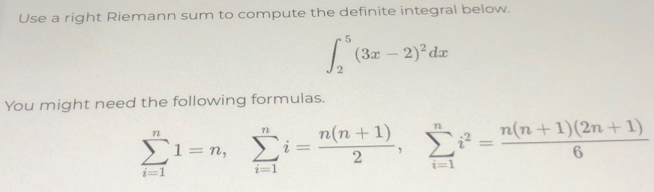 Solved Use a right Riemann sum to compute the definite | Chegg.com