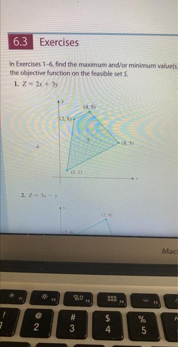 Solved In Exercises 1−6, find the maximum and/or minimum | Chegg.com