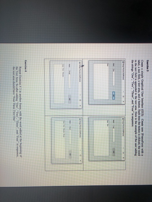 Solved use jframe java and show me the desgin of the | Chegg.com
