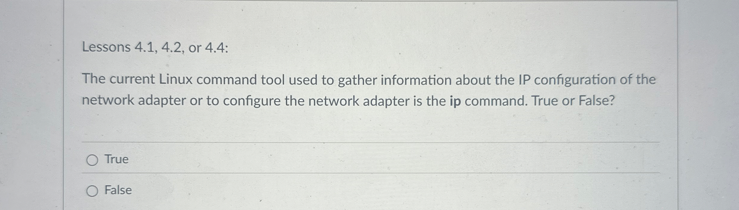 Solved Lessons 4.1, 4.2, ﻿or 4.4:The current Linux command | Chegg.com