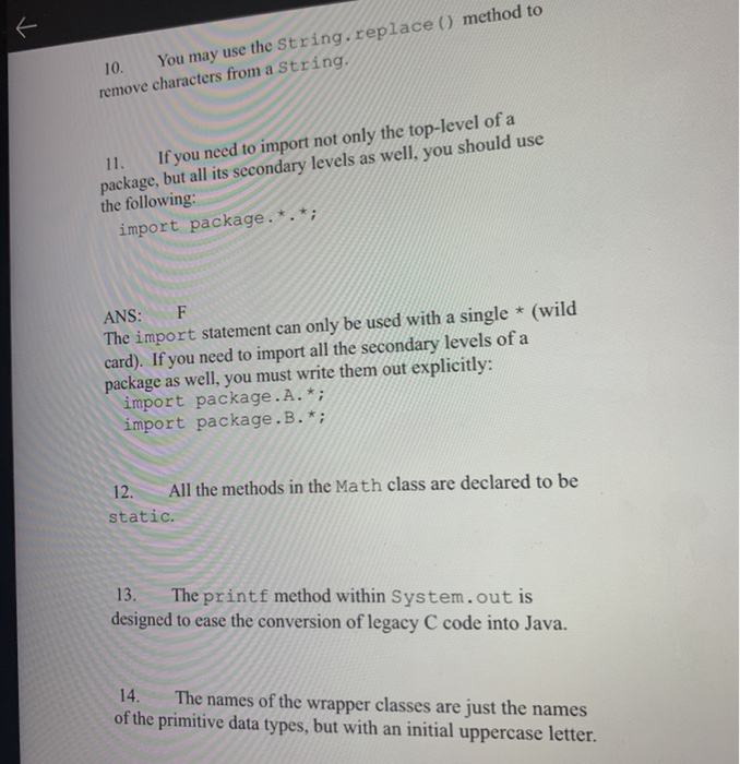 Solved K K 10. You may use the String.replace() method to | Chegg.com