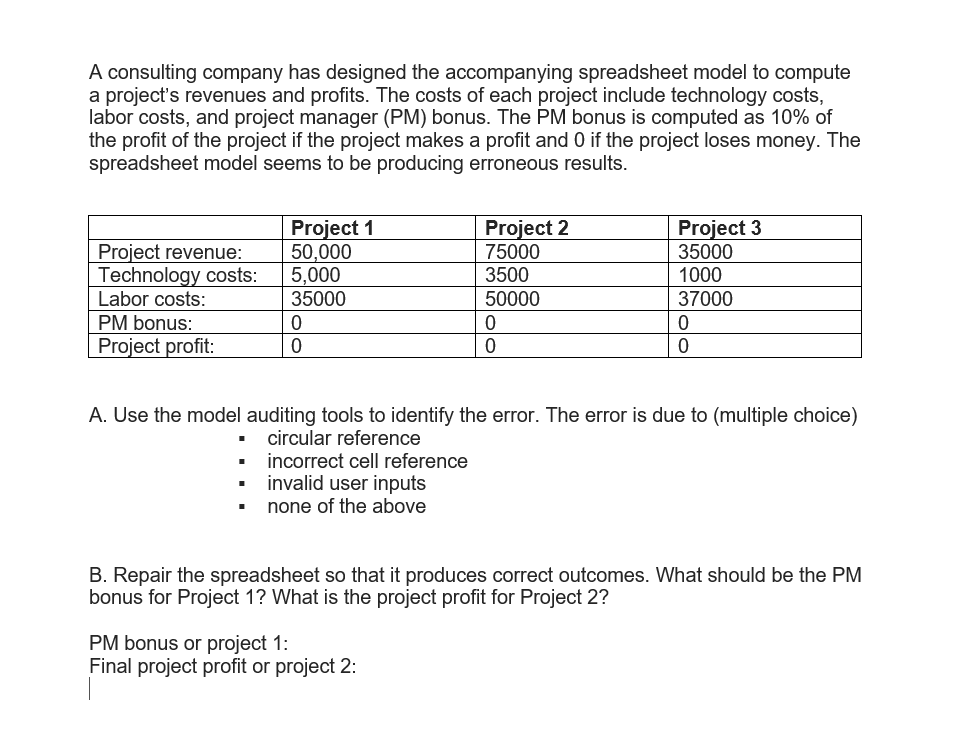 Solved he spread Project 2 ﻿Project 3 | Chegg.com