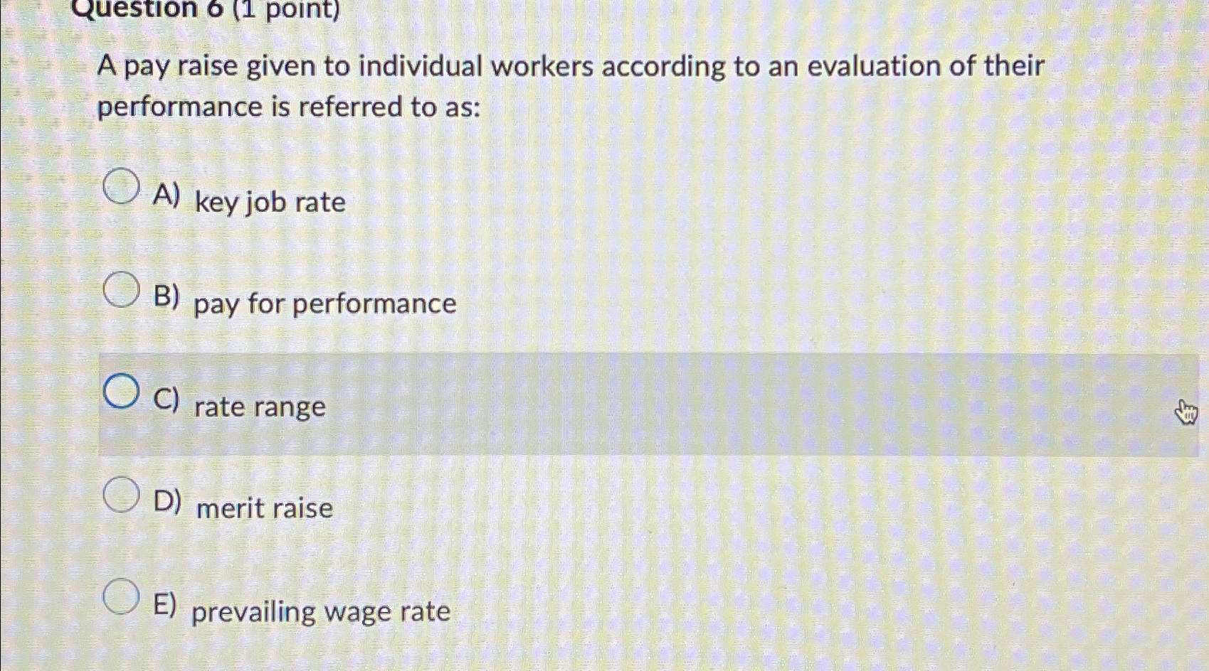 Solved A pay raise given to individual workers according to | Chegg.com