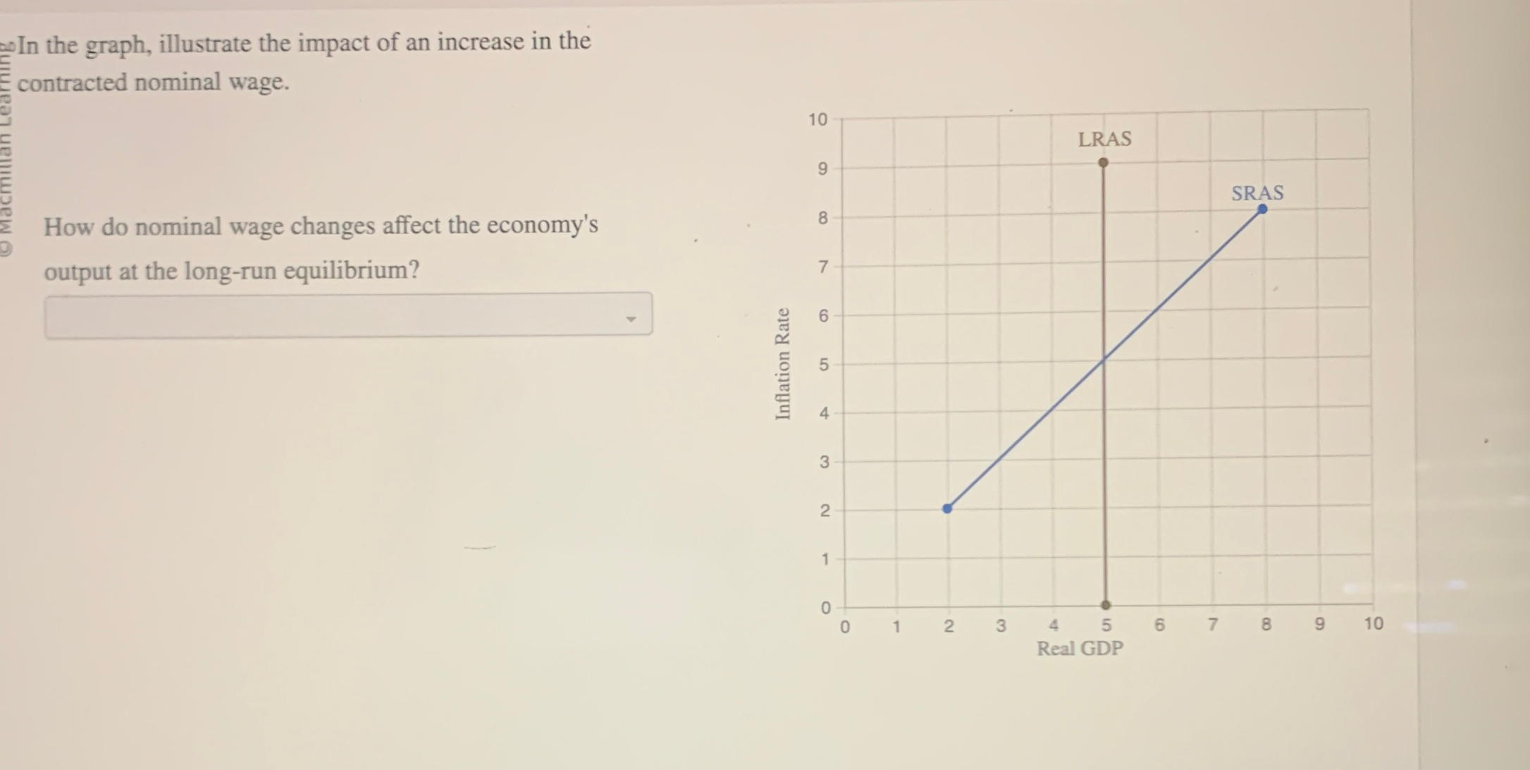 Solved In the graph, illustrate the impact of an increase in | Chegg.com