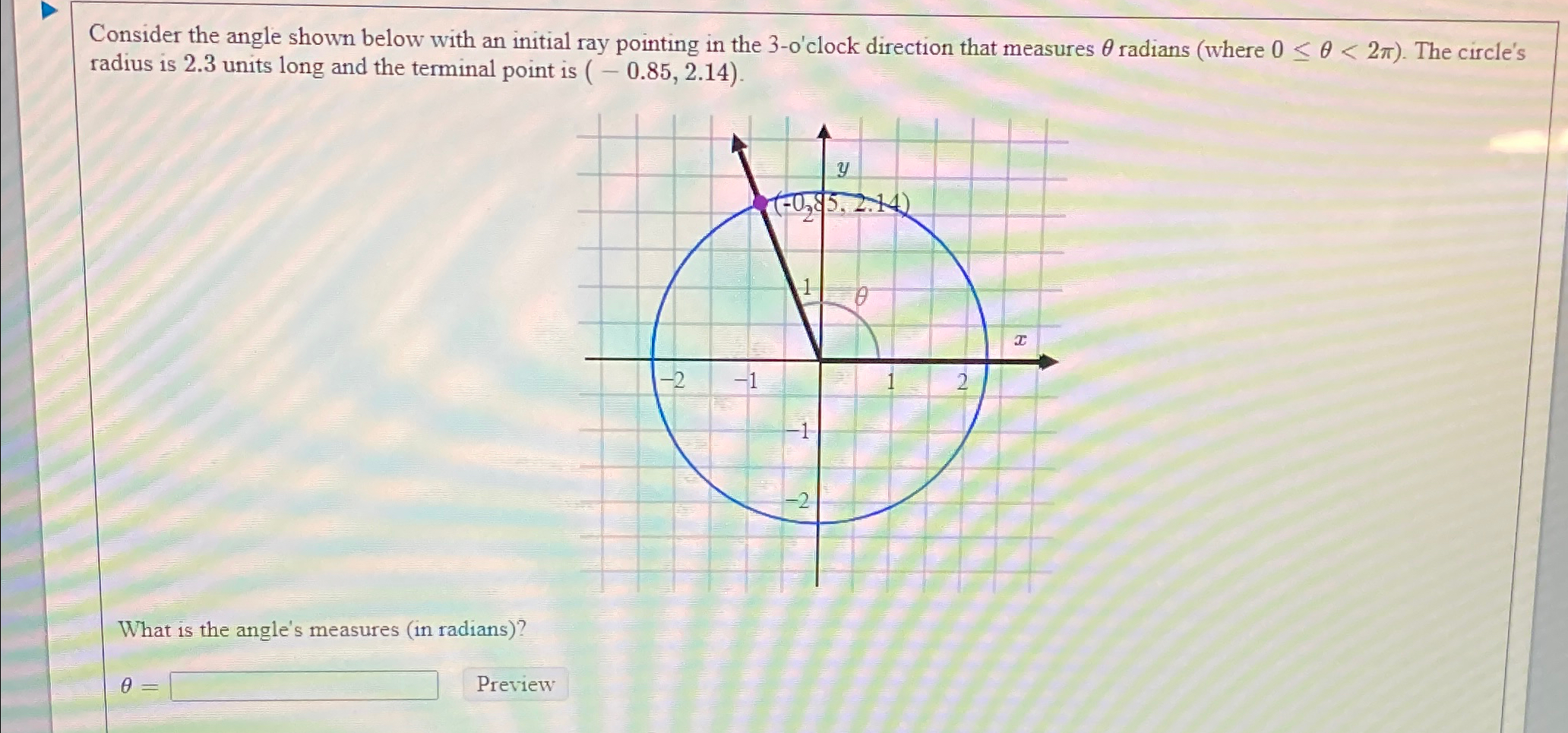 Solved Consider the angle shown below with an initial ray | Chegg.com