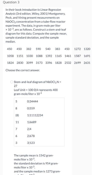 Solved The sample mean is 1542 grammole/iter ×10−3. the | Chegg.com