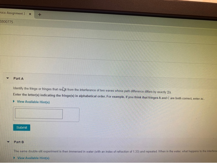 Solved Constructive Interference (Figure 1) shows the | Chegg.com