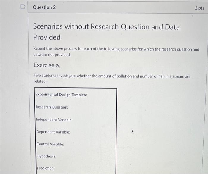 Scenario with Research Question and Data Provided | Chegg.com