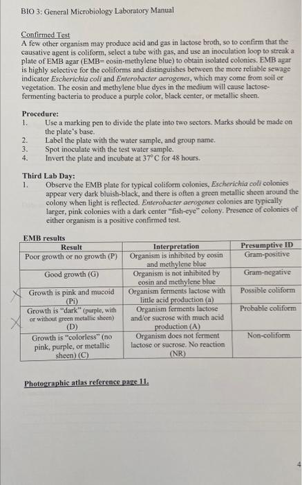 Solved BIO 3: General Microbiology Laboratory Manual | Chegg.com