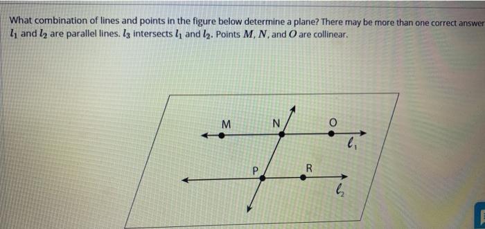 Solved What combination of lines and points in the figure | Chegg.com