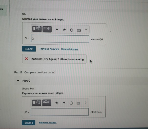 Solved nts Sb Express your answer as an integer. 19 ΑΣΦ ? N | Chegg.com