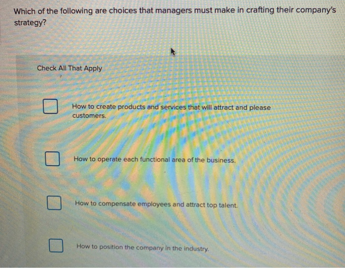 Solved Check all of the common shortcomings in company | Chegg.com