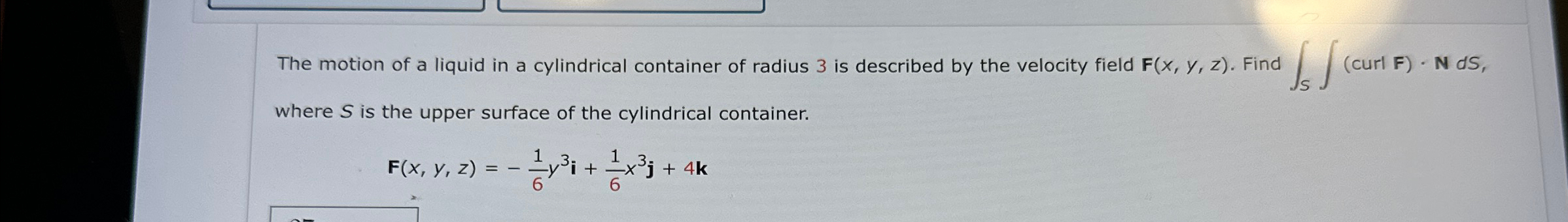 Solved The motion of a liquid in a cylindrical container of | Chegg.com