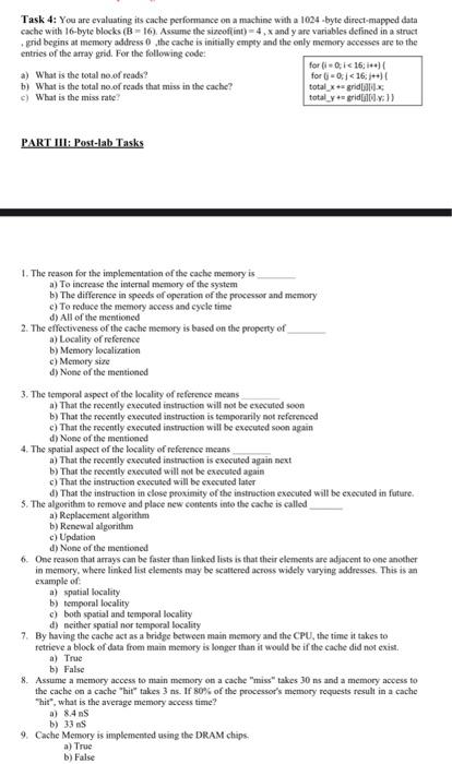 Solved PART II: Lab Tasks Install Valgrind using: sudo | Chegg.com