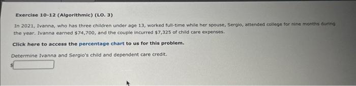 Solved Exercise 10-12 (Algorithmic) (LO. 3) In 2021, Ivanna, | Chegg.com