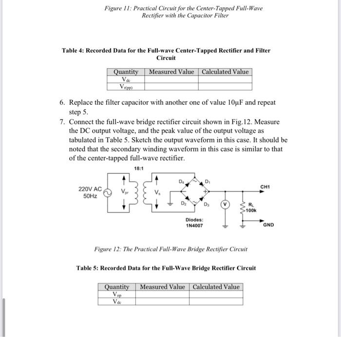 Solved Experiment No.3 Rectifier Circuits Object The purpose | Chegg.com