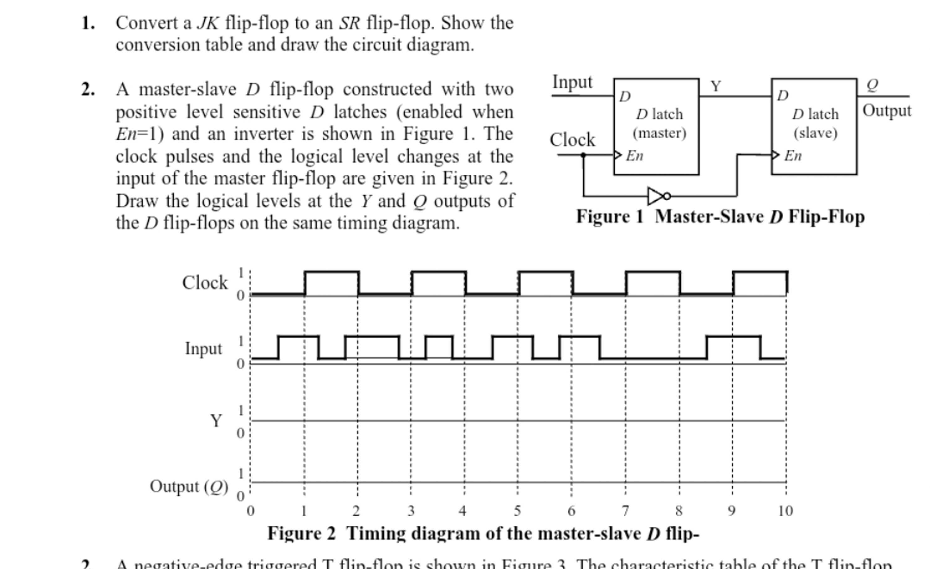 Solved Convert a JK ﻿flip-flop to an SR ﻿flip-flop. Show | Chegg.com