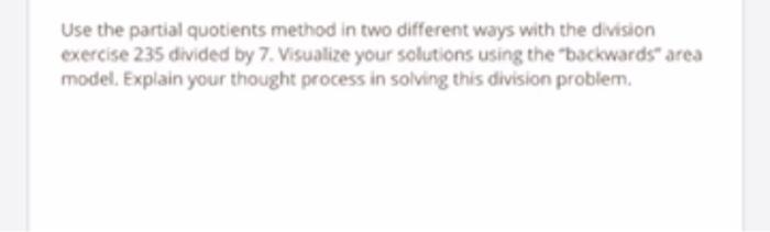 Solved Use the partial quotients method in two different | Chegg.com