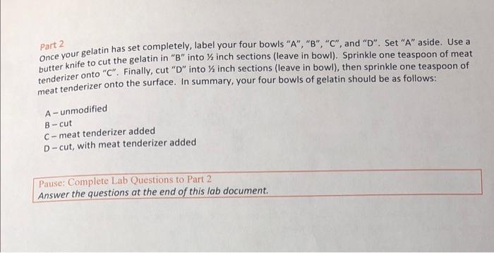 Solved Instructions You will be instructed to complete a | Chegg.com