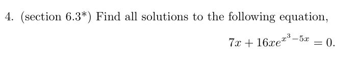 Solved (section 6.3** ) ﻿Find all solutions to the following | Chegg.com