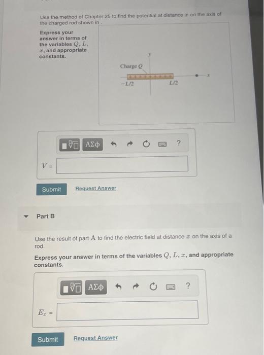 Solved Use the method of Chapter 25 to find the potential at | Chegg.com