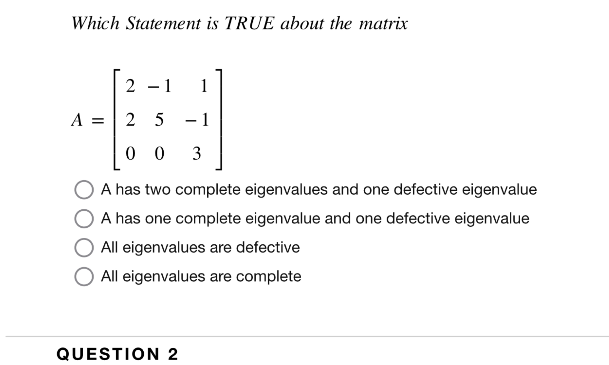Solved Which Statement is TRUE about the | Chegg.com