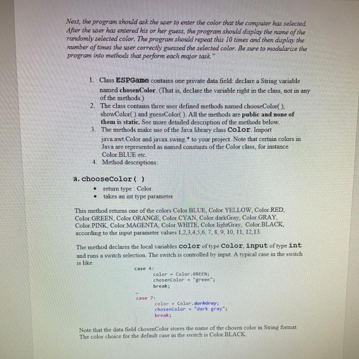 Solved Preliminaries 1 Create An Eclipse Java Project The 