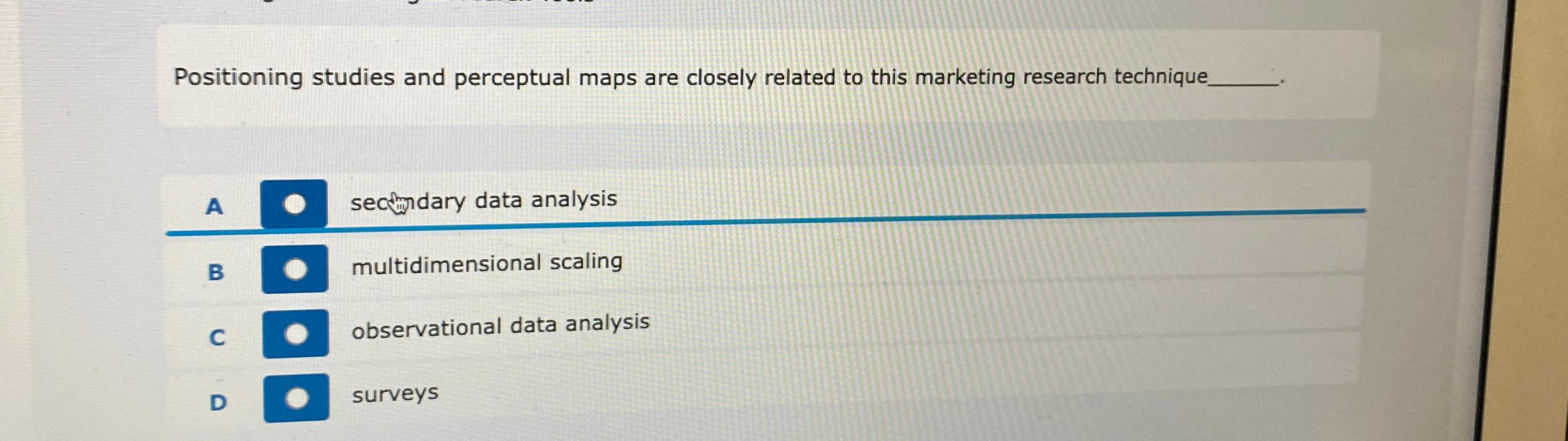 Solved Positioning studies and perceptual maps are closely | Chegg.com